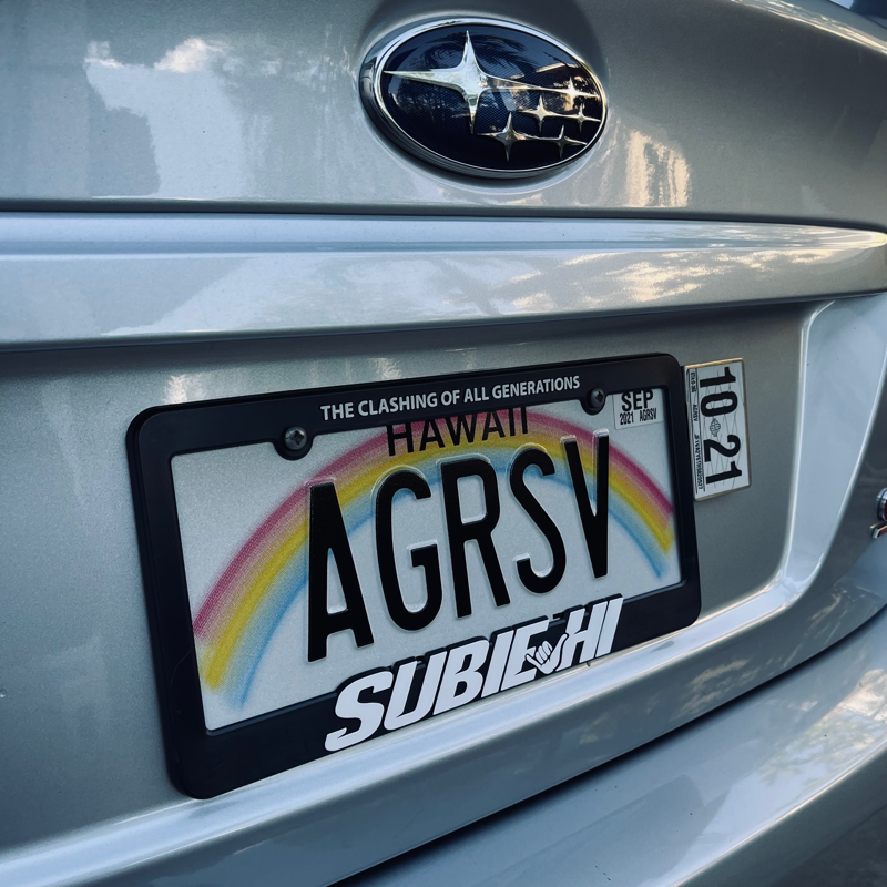 Subie.Hi License Plate Frame Subie.Hi